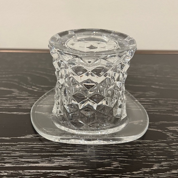 Accents | Fostoria American Vintage Clear Glass Top Hat | Poshmark
